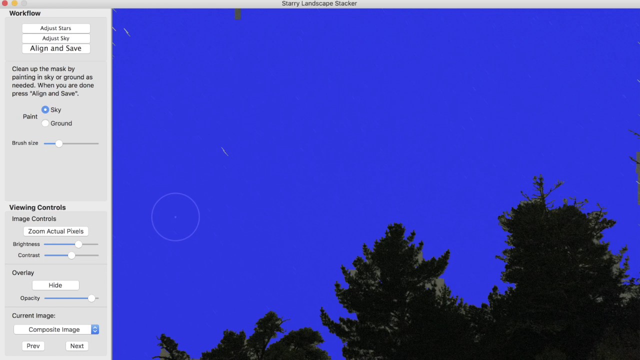 Starry Landscape Stacker -- Masking - YouTube