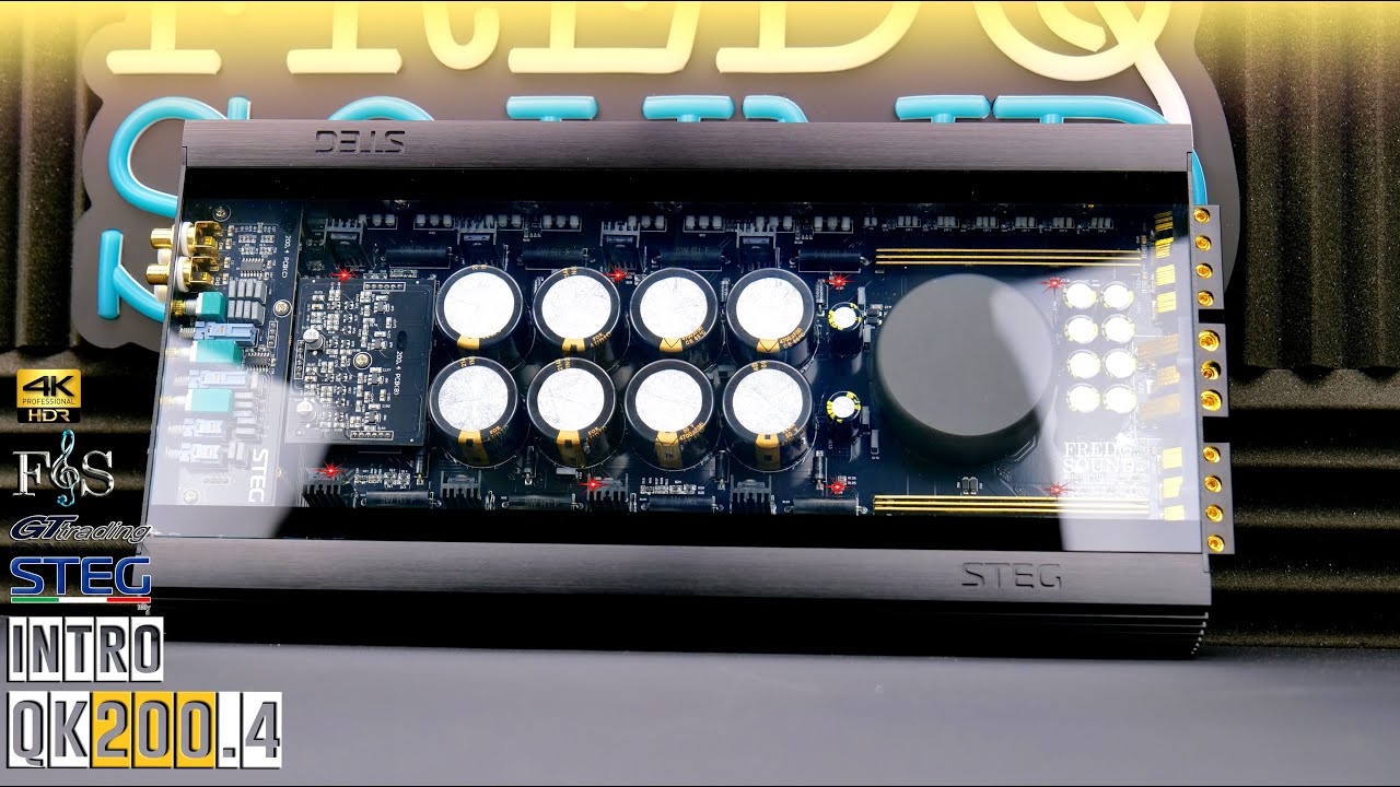 STEG QK200.4 HIGH-END 4CH AB CLASS AMPLIFIER INTRO @frednsound - YouTube