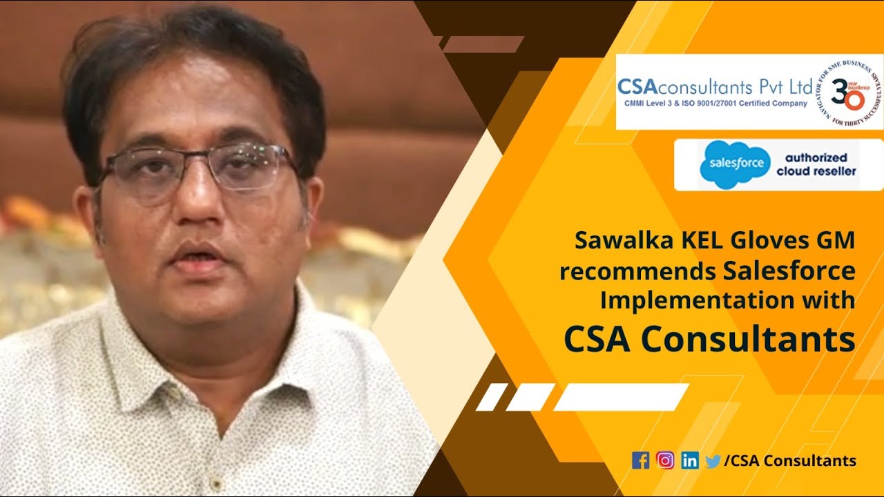 Sawalka KEL Gloves GM recommends Salesforce Implementation with CSA Consultants - YouTube