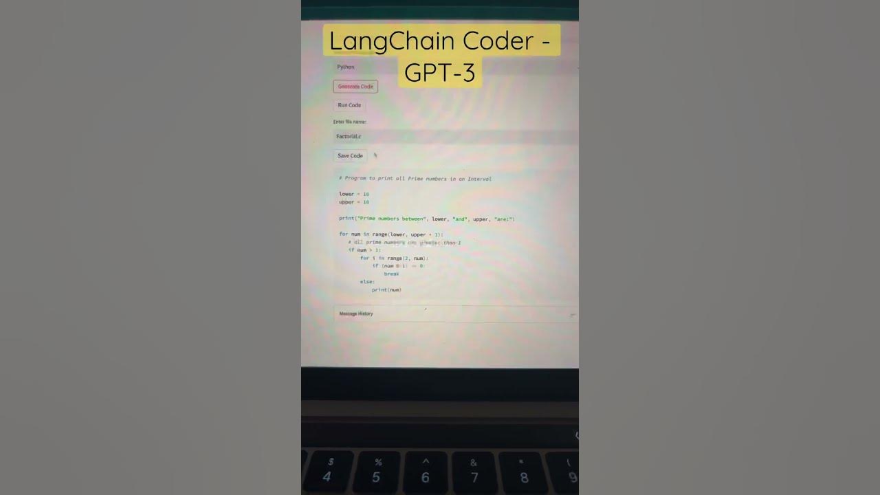 LangChain code generator - GPT3 #youtubeshorts #ai #bardai #coding #openai - YouTube