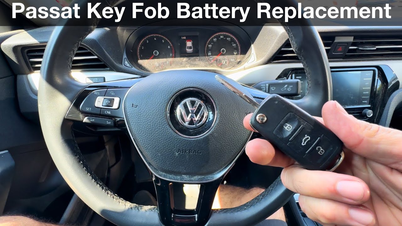 2017 - 2022 Volkswagen Passat How to replace remote key battery / fob ...
