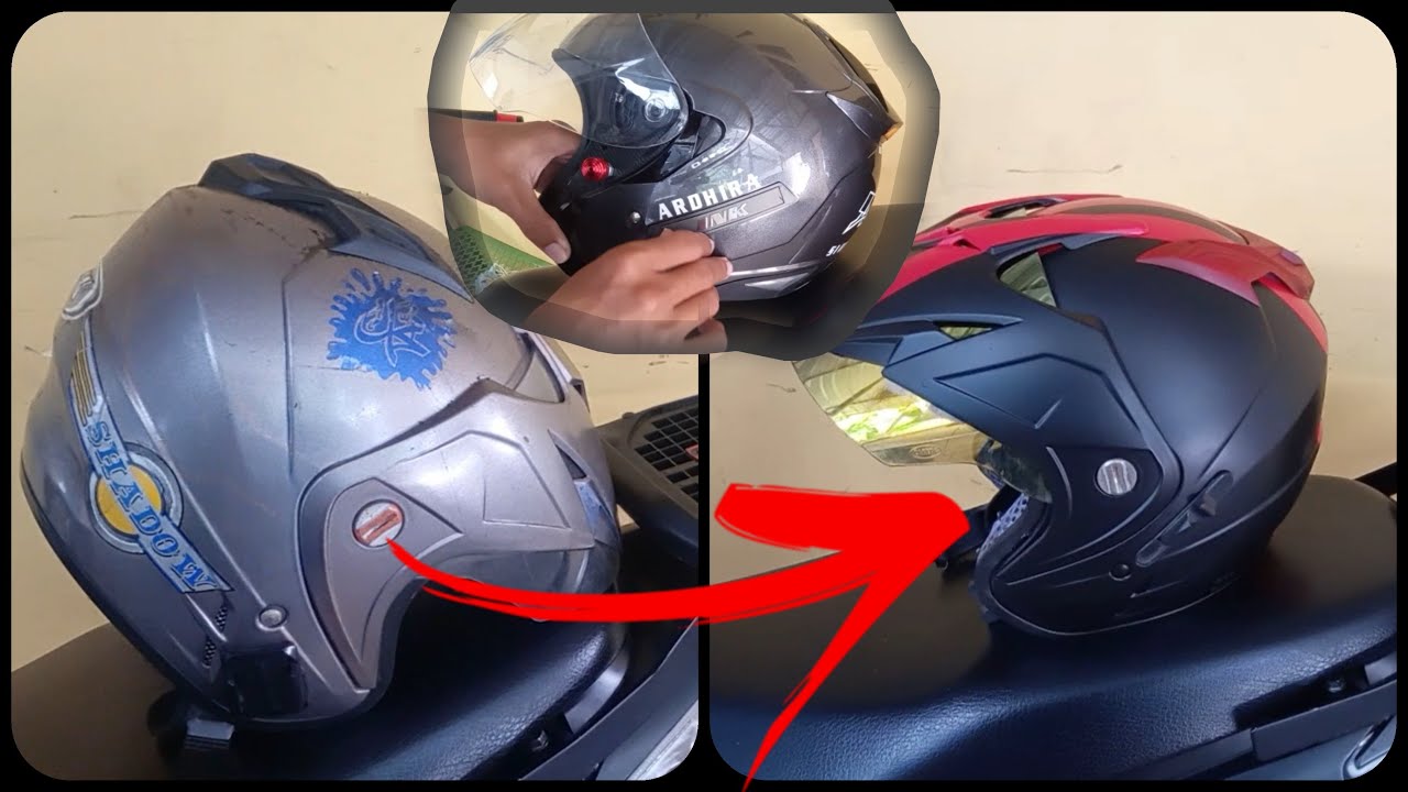 Restorasi Helm Lama Jadi Baru !!! Murah... - YouTube