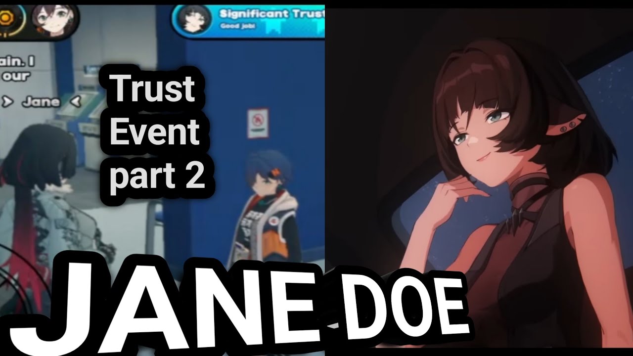 jane doe trust event [ Dialogue choices ] #janedoe #zzz celestial traveler - YouTube