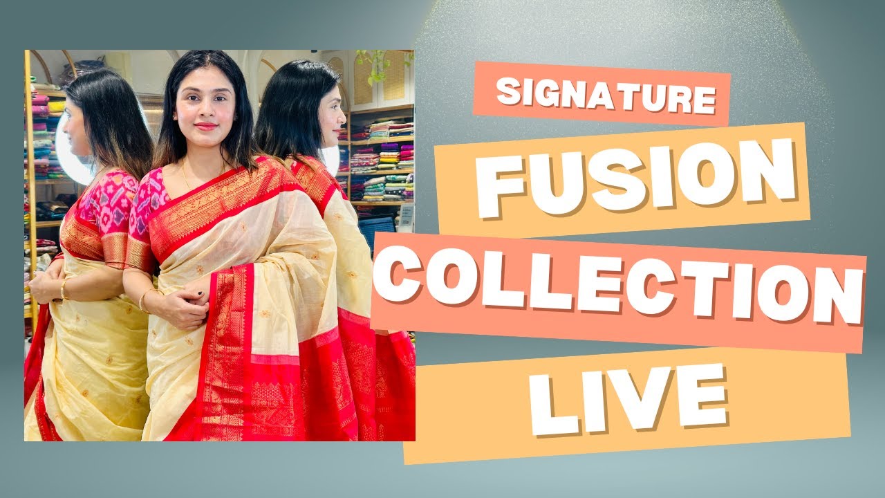 Signature Fusion & Cotton Gadwal Collection 📞Whatsapp 9123801186, Video ...