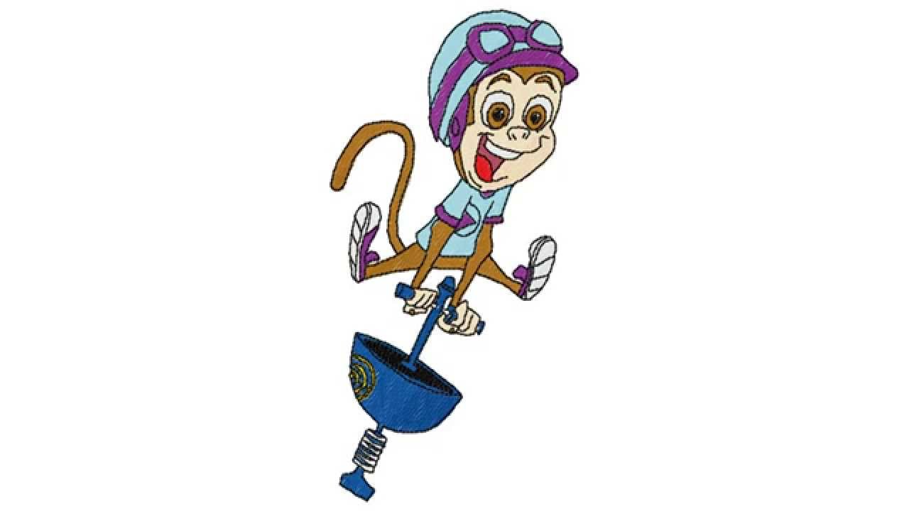 Fresh Beat Band of Spies Bo Monkey 02 Embroidery Design - YouTube