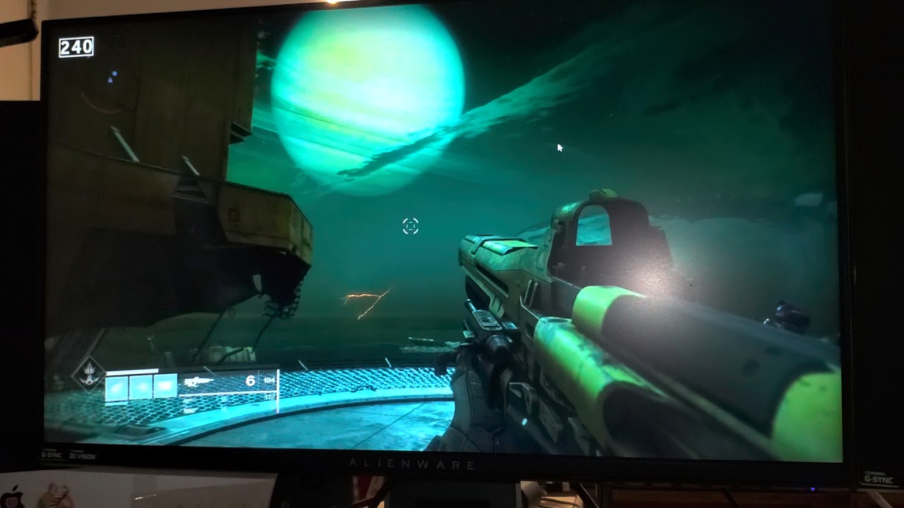 Testing Google Stadia Destiny 2 on ALIENWARE 240hz Monitor - YouTube
