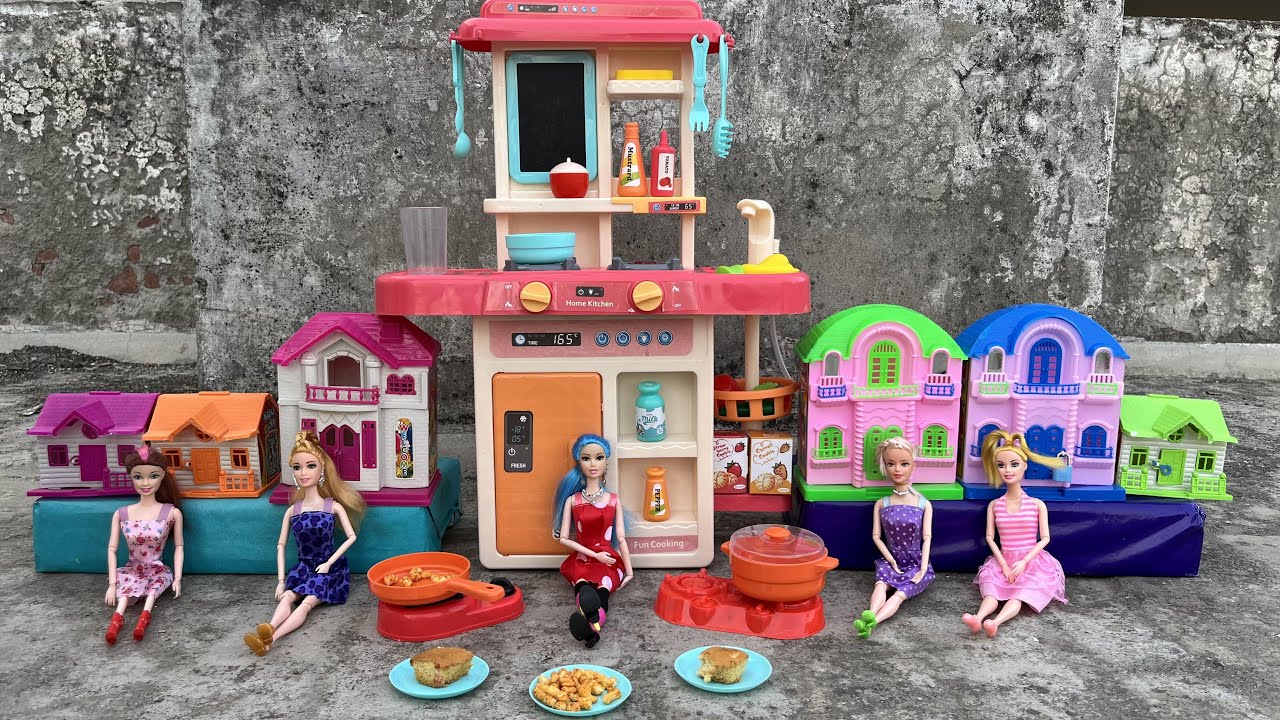 🍳Kids Kitchen Set | How To Play with Toys Kitchen Set in Outdoor ...