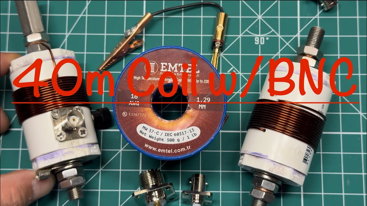 40m Coil w/BNC Build - YouTube