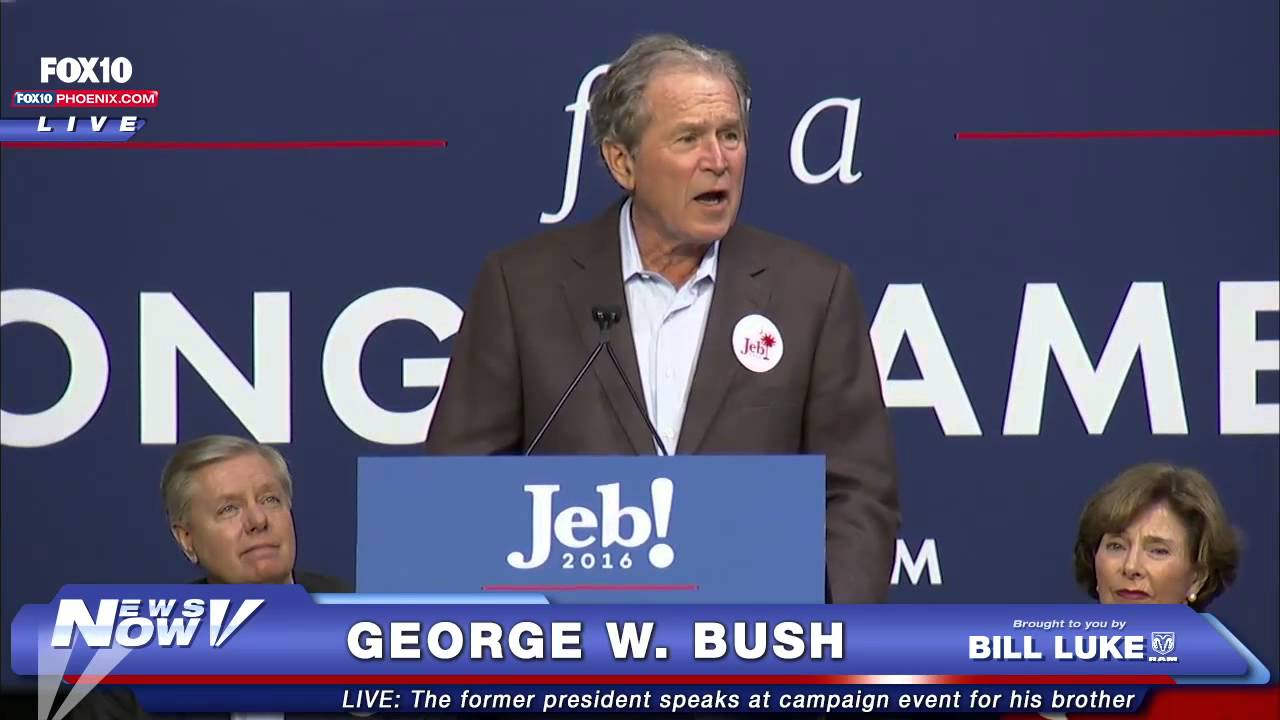 FNN: President George W. Bush Speaks in South Carolina at Jeb Bush ...