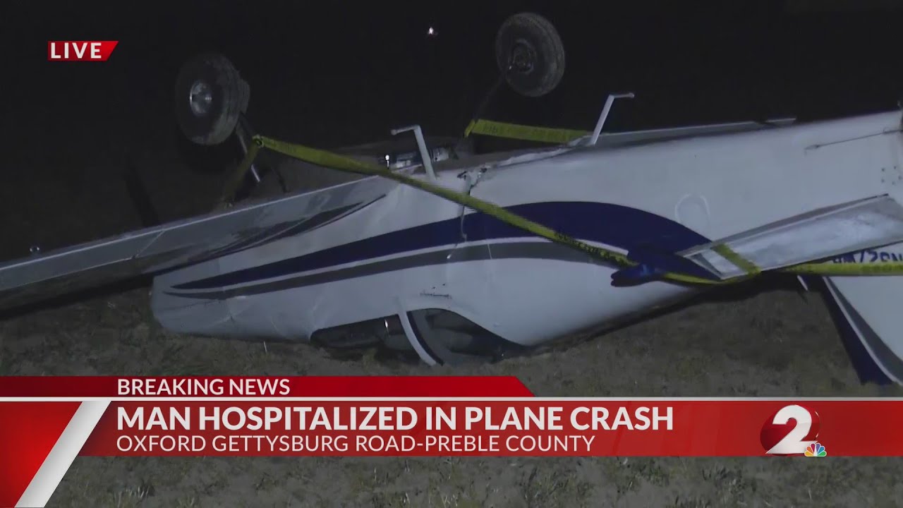Man hospitalized after Preble County plane crash - YouTube