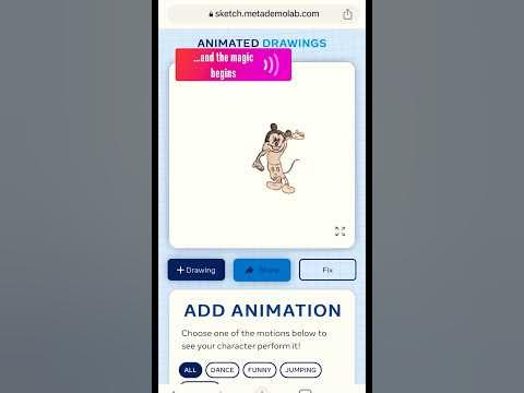 Bring drawings to life through automatic animation using the website - sketch.metademolab.com ...