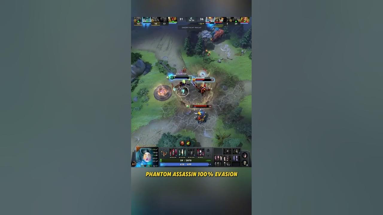 Phantom Assassin 100% Evasion #dota2 - YouTube