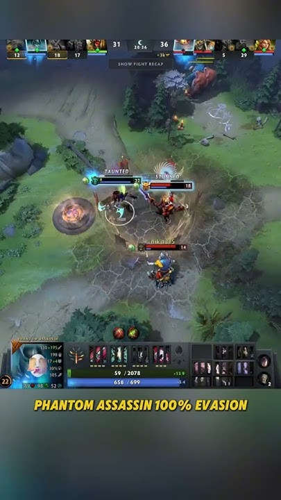 Phantom Assassin 100% Evasion #dota2 - YouTube