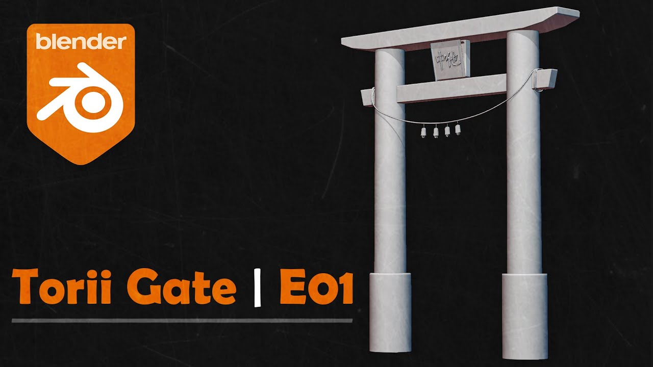 Torii Gate Manipulation Course-E01 Gate Modeling | Blender - YouTube