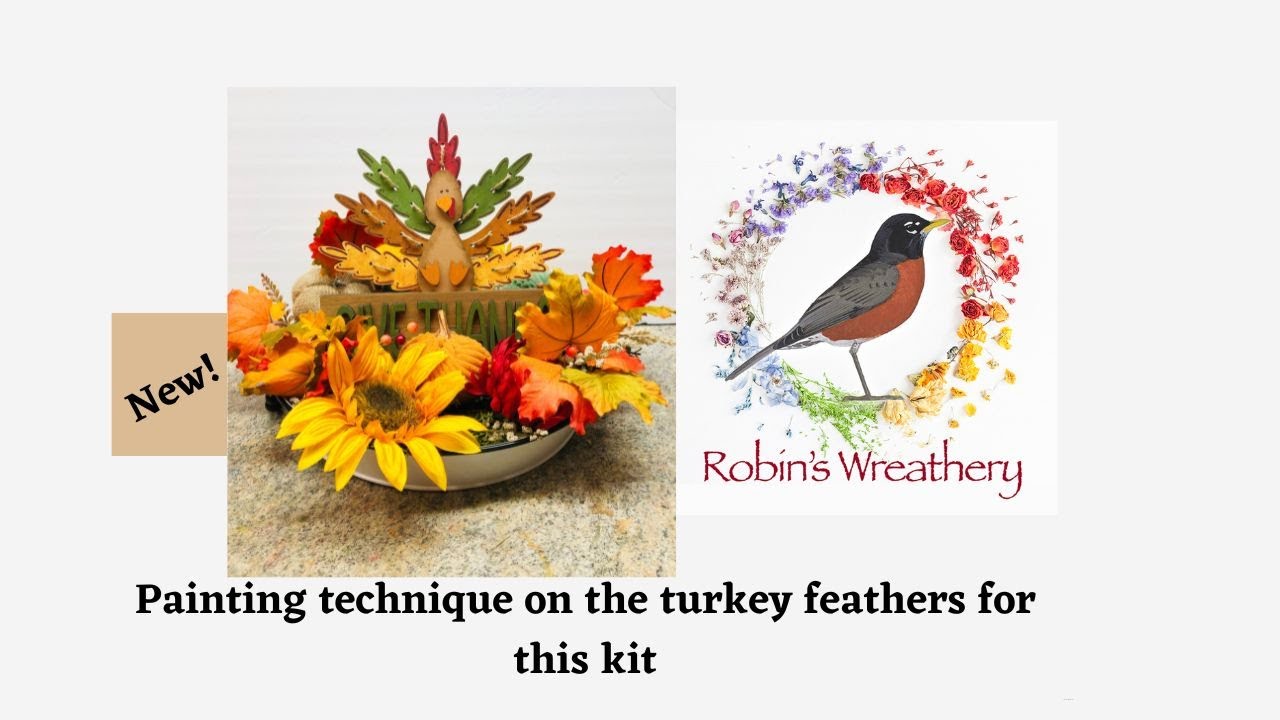 Turkey Painting technique on the feathers of the new Turkey kit. - YouTube