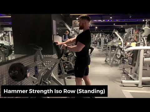 Hammer Strength Iso Row (standing) - YouTube