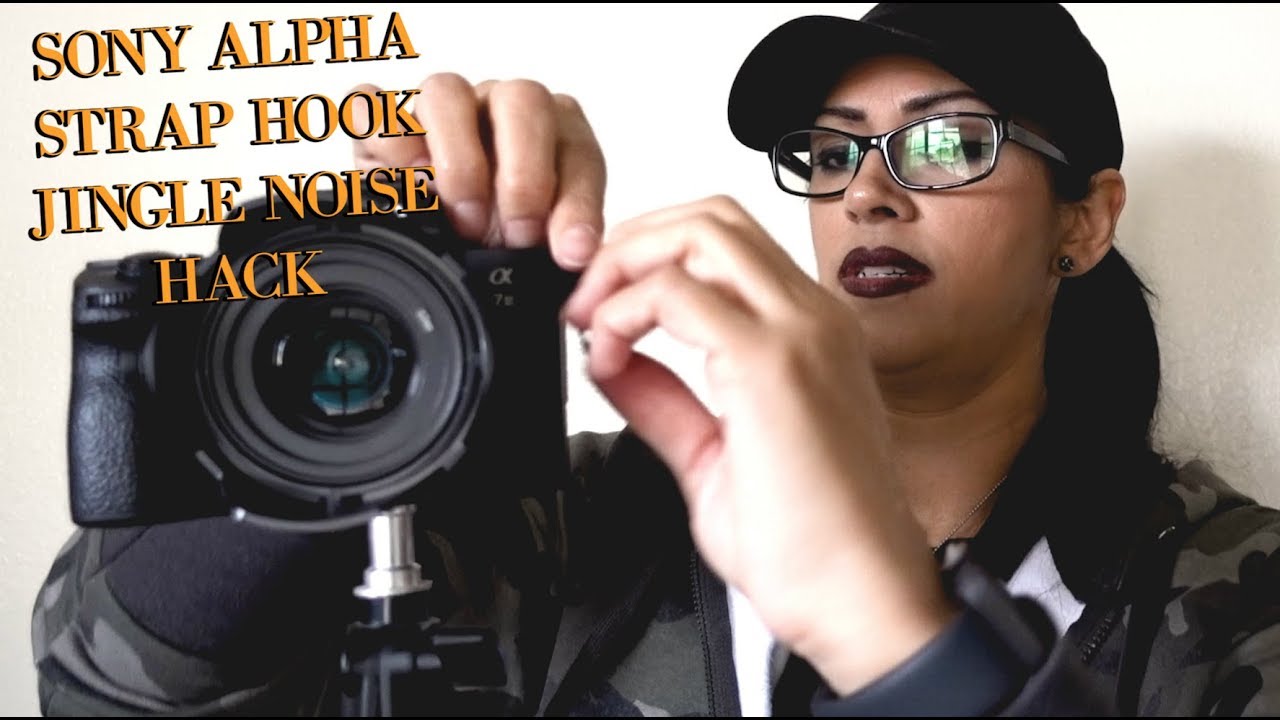 How to fix the Sony Alpha strap hook jingle noise Hack - YouTube