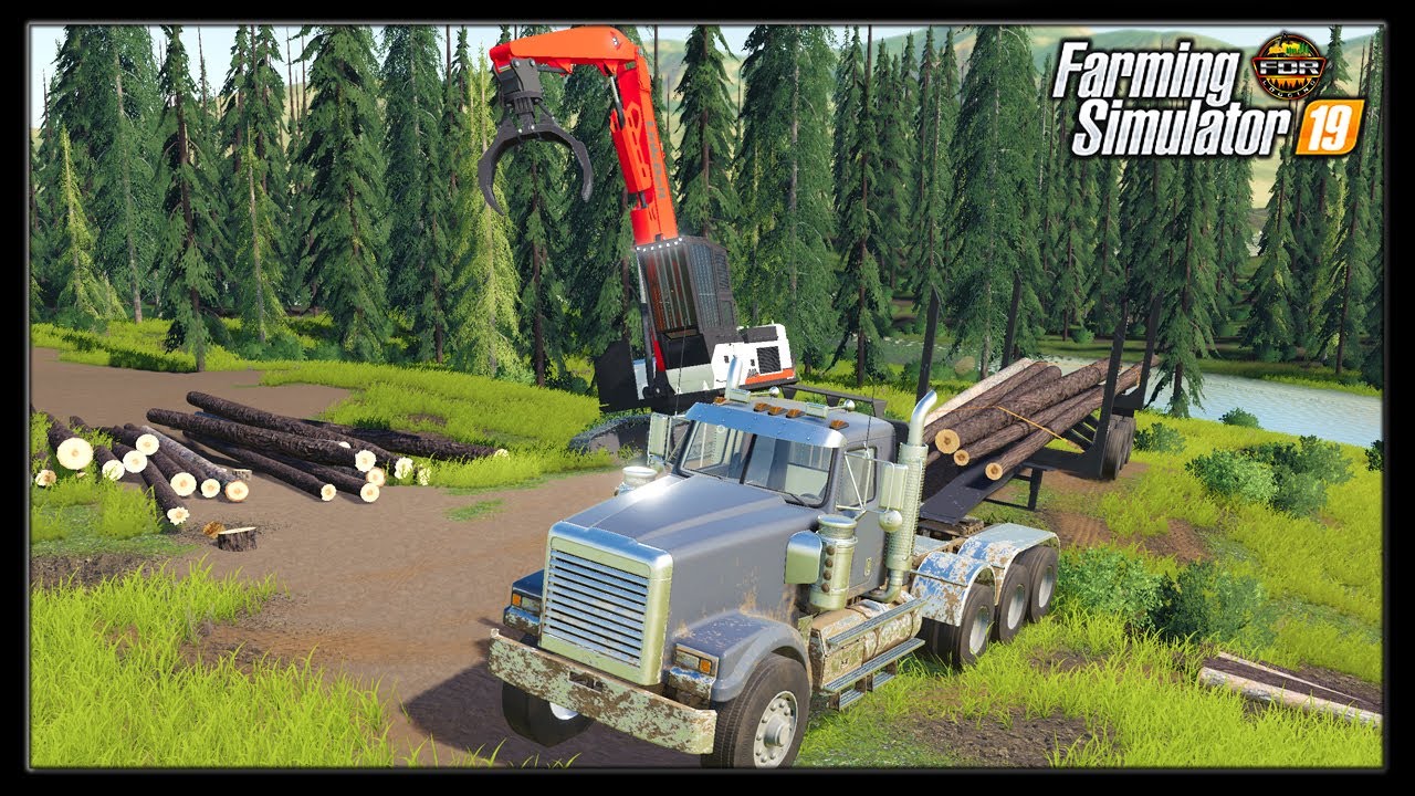 Link Belt Loader Vs Long Logs - TimeLapse Logging 51 - Farming ...