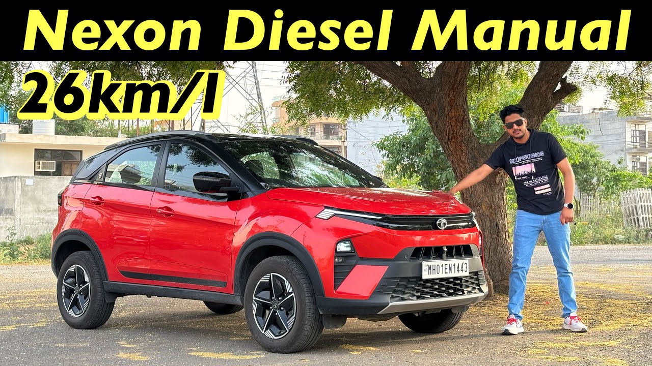 Tata Nexon Diesel Manual Top Model Fearless DT Detailed Review ...