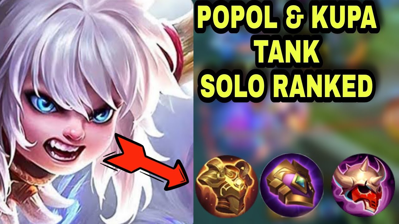 Popol & Kupa Best Build Tank | Solo Ranked Gameplay - MLBB - YouTube