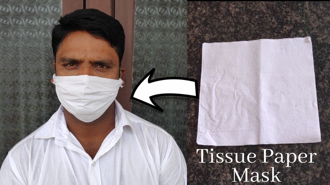 Instant way to make face mask||Diy|| Mask making|| Tissue paper mask ...