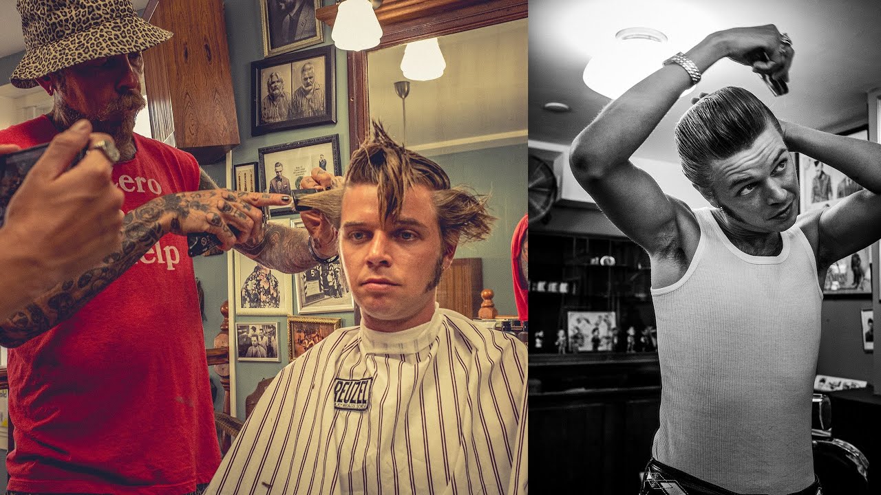 Elvis Haircut Tutorial by The Bloody Butcher - YouTube