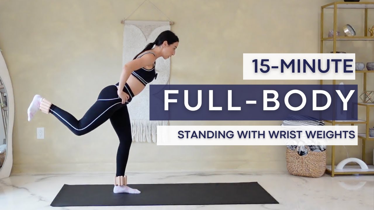15-MIN FULL-BODY STANDING WORKOUT || Sweat With Hannah At-Home Strength ...