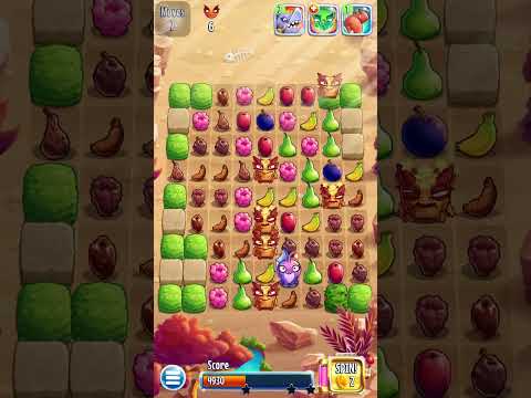 Fruit Nibblers by Rovio (Angry Birds creator) Level 125 (an early level ...