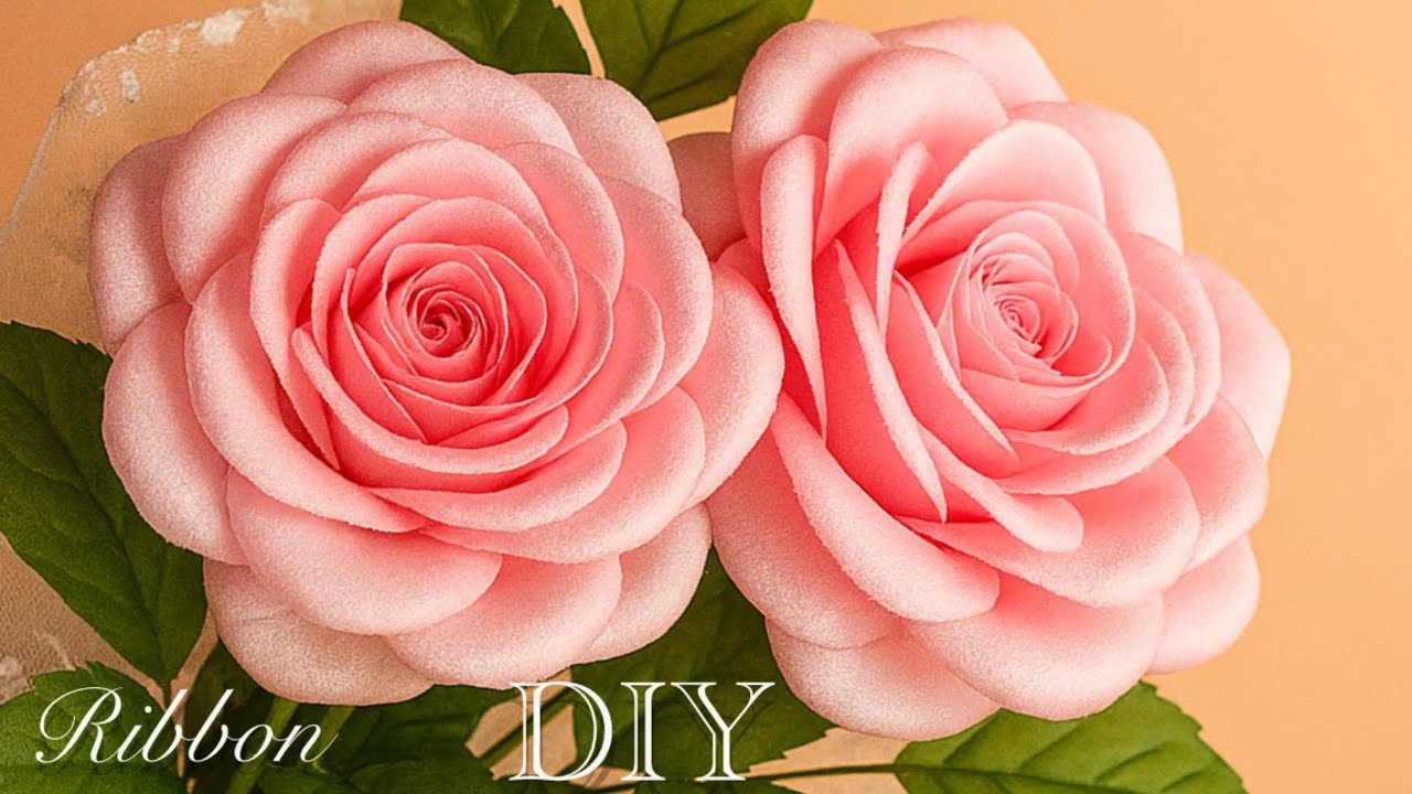 DIY /See how this simple method for making a luxurious rose in three ...