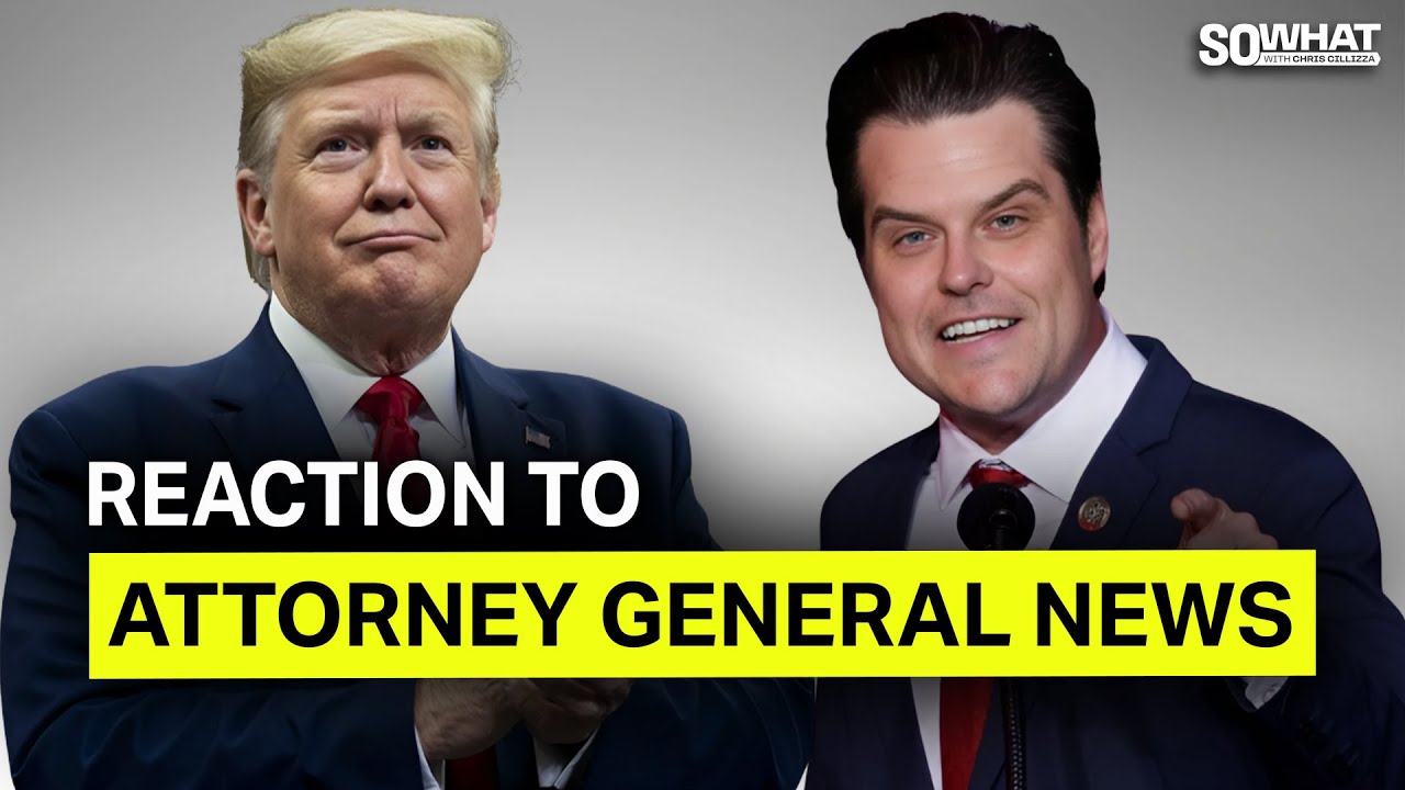 Donald Trump appoints Matt Gaetz as Attorney General... WHAT?! - YouTube
