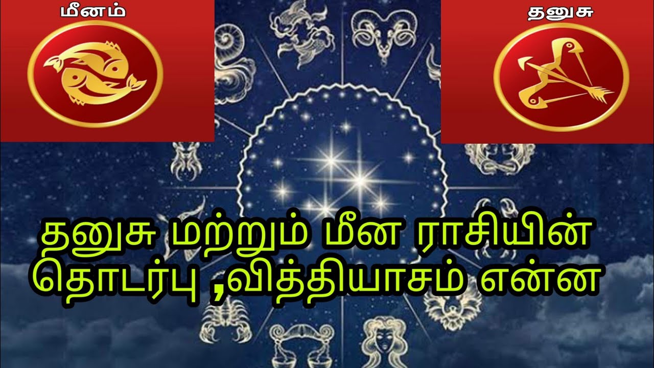 தனுசு மற்றும் மீன ராசியின் தொடர்பு,வித்தியாசம் என்ன? Difference b/w ...