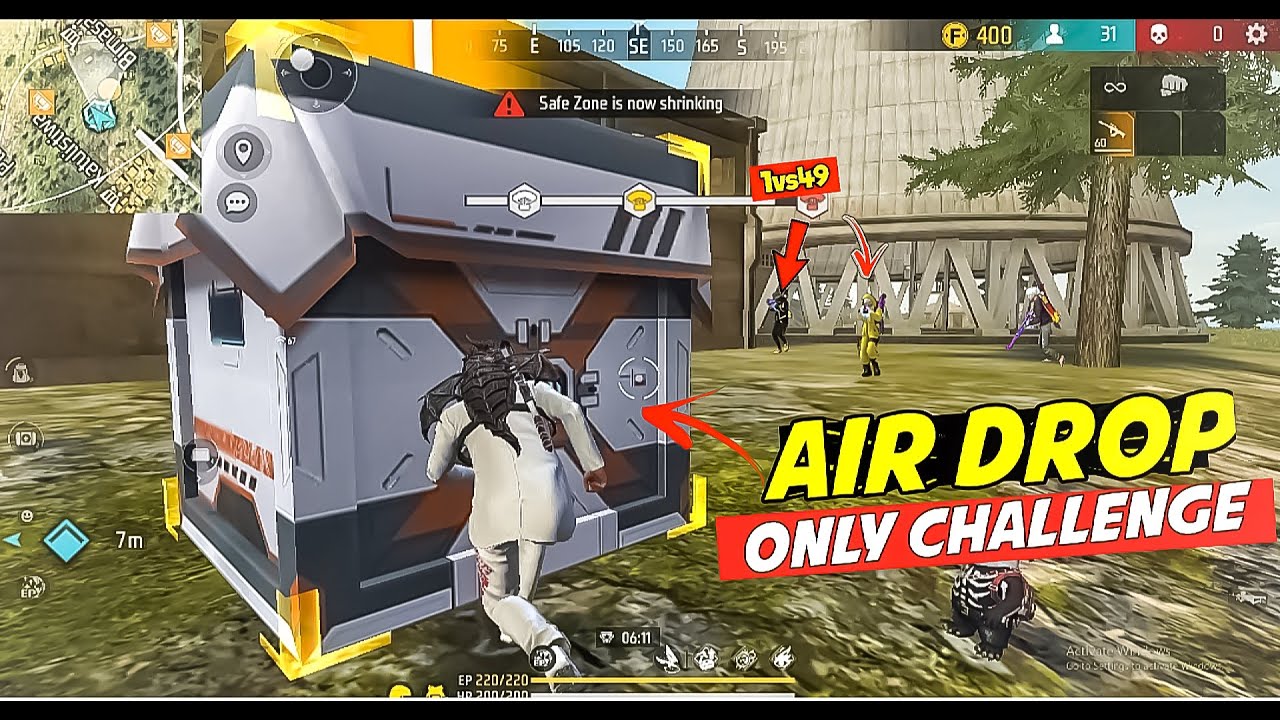 Only AirDrop Challenge💥 In Garena Free Fire 🥶 UCH Gaming - YouTube