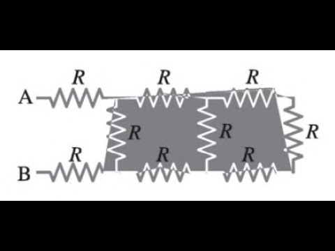 (26-18) (a) Determine the equivalent resistance of the “ladder” of ...