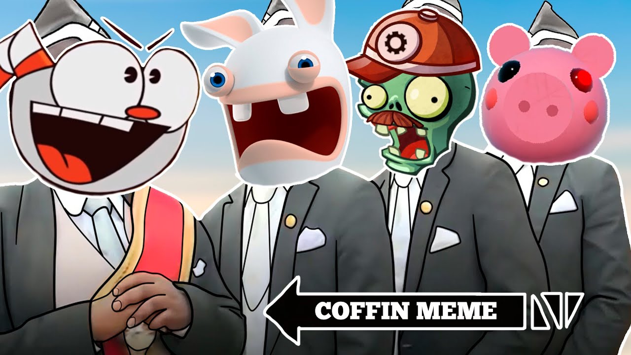 Astronomia/Coffin Dance Meme - Cuphead, Rabbids Invasion, Plants vs ...