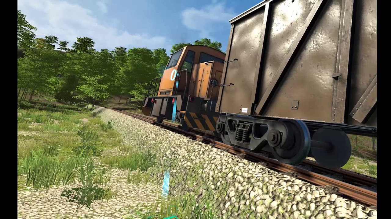 Derail Valley - Changing a switch while reversing / VR - YouTube