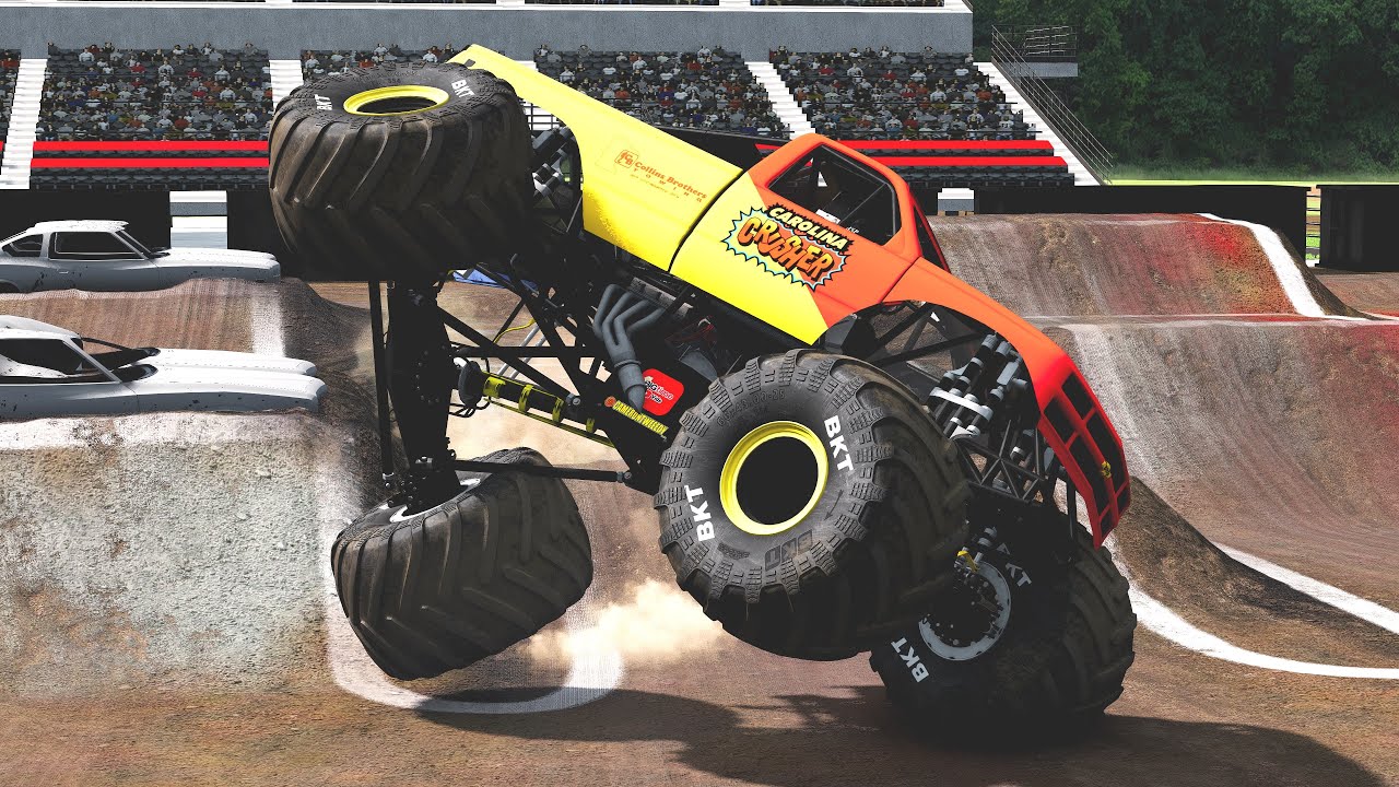 Crashes, Saves and Skills #11 I BeamNG.Drive Monster Jam - YouTube
