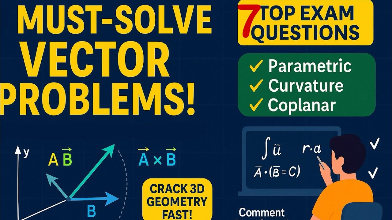 Don’t Skip These! 7 Vector Algebra Problems for Top Marks | Exam ...