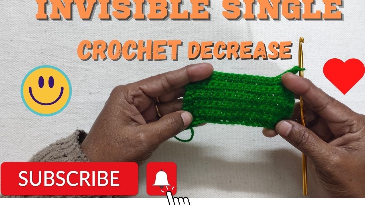 Learn How To Make Invisible Single Crochet Decrease Selai 4964