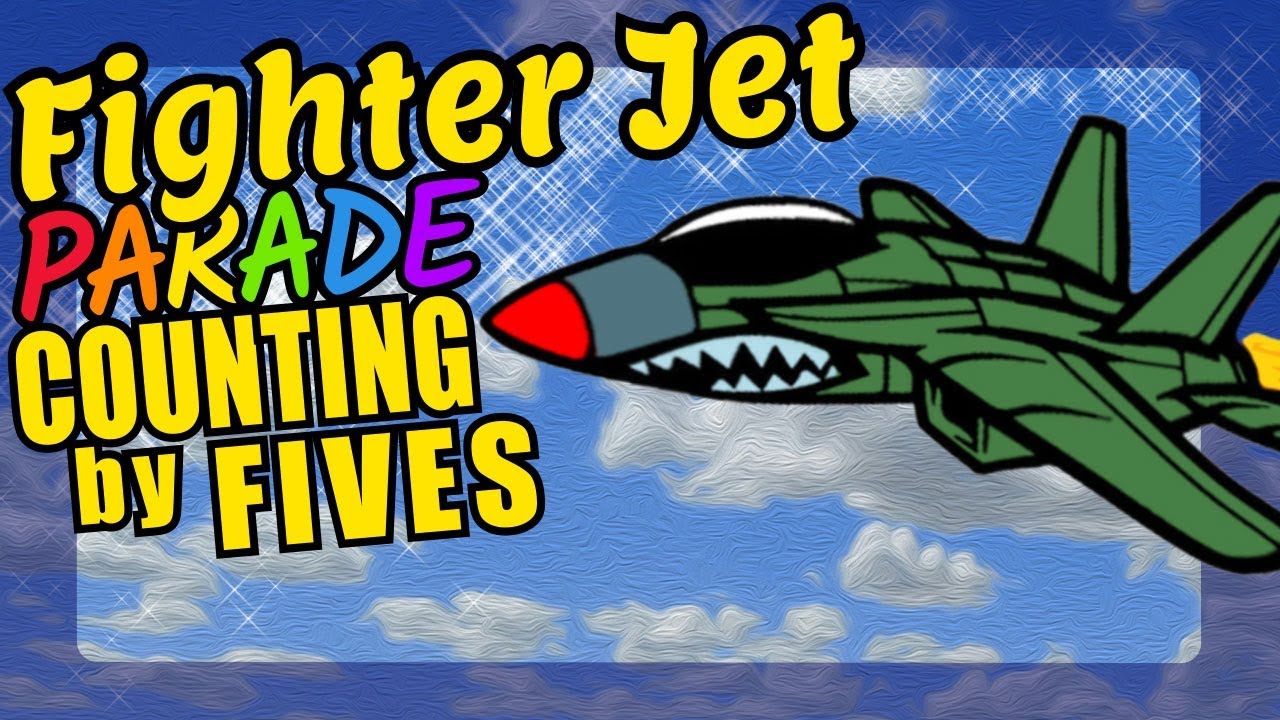 Fighter Jet Teaching Counting by Fives Educational Math Video for Kids ...
