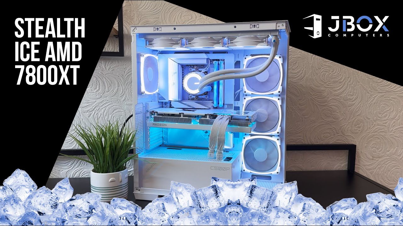 Beautiful white gaming PC ! AORUS STEALTH ICE! Gigabyte C500 Panoramic ...