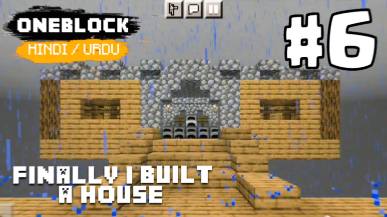 Minecraft: Finally I Built a House: Minecraft Skyblock gameplay part 6 ...