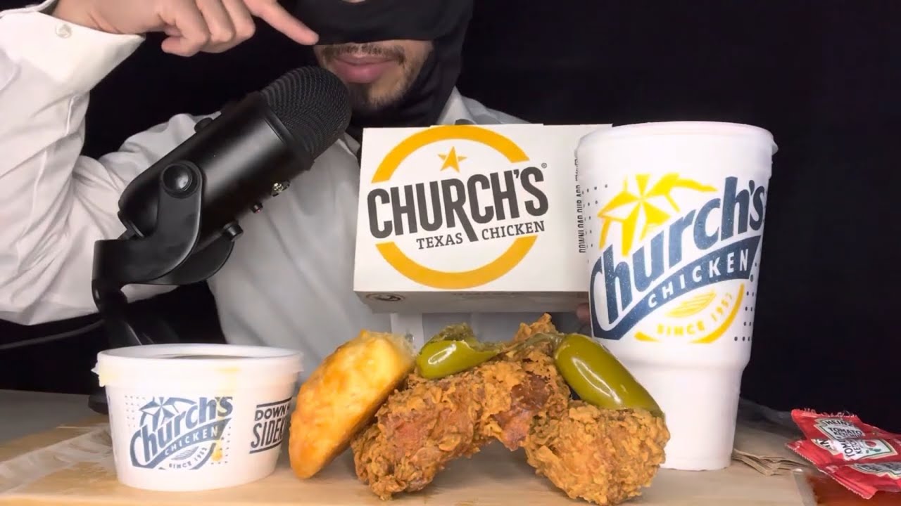 #ASMR MUCKBANG CHURCHES CHICKEN 🍗 #ASMR - YouTube