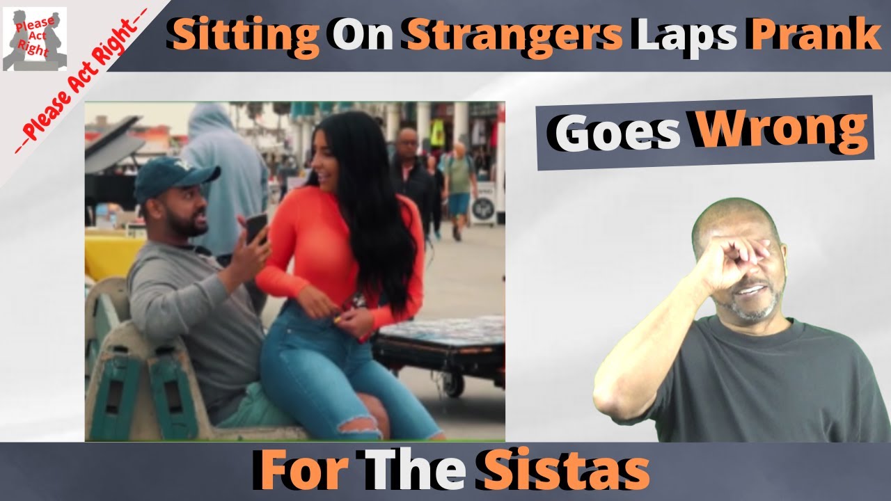 Sitting On Laps Prank Goes Wrong For Black Women - YouTube