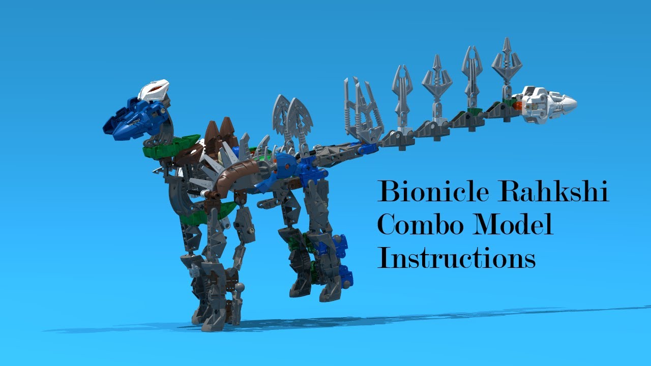 Lego Bionicle Moc Tutorial Rahkshi Combo Rahkiosaur - YouTube