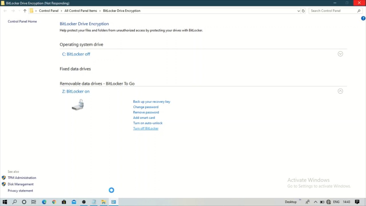 How to encrypt and decrypt usb flash drive windows 10 | Bitlocker ...