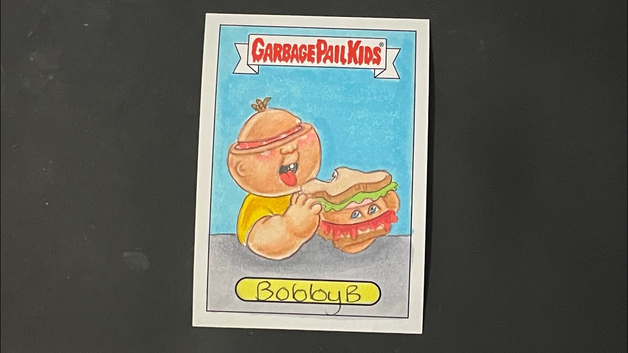 Cole Cuts Garbage Pail Kids - Kids at Play Sketch Insert - YouTube