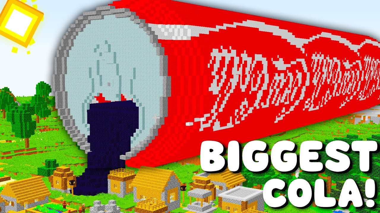 This is THE BIGGEST COLA CAN in Minecraft! I found THE LONGEST GIANT ...