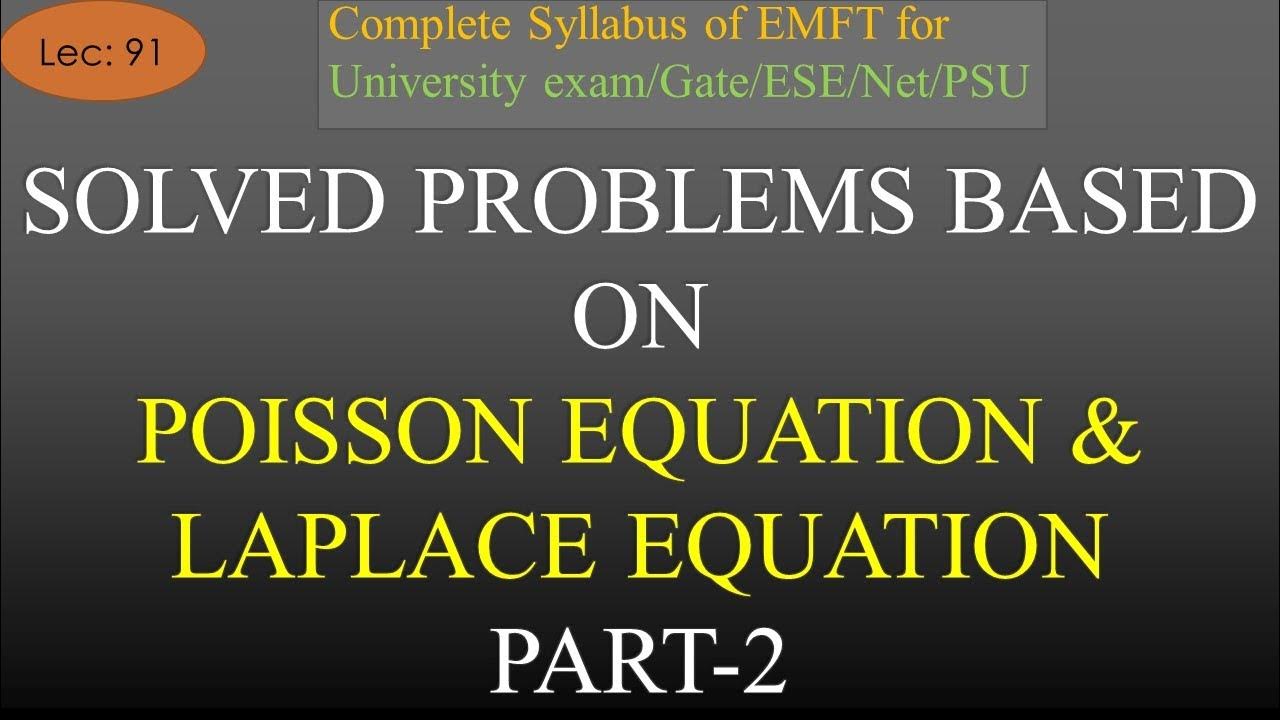 EMFT | Lec-91 |Solved Problem on Laplace Equation Part 1 | R K Classes | Hindi | Join Telegram 4 ...