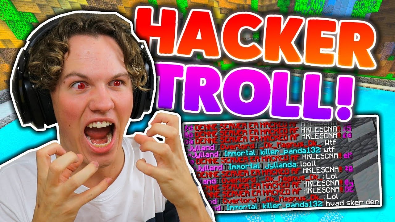 HACKER MIN EGEN SERVER!! - Minecraft Trolling - YouTube
