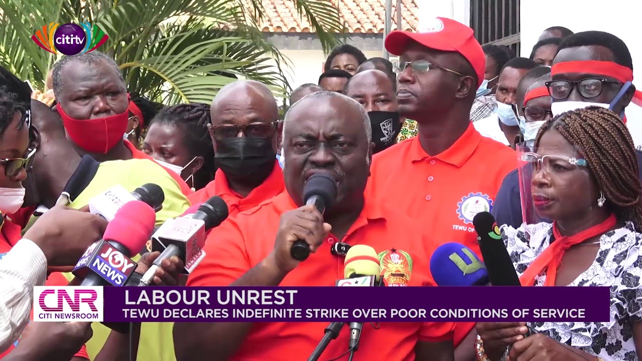 TEWU begins indefinite strike to demand better conditions of service ...